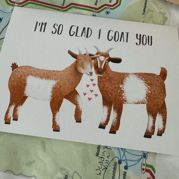 Goat Birthday Card, Birthday Cards, A6 Card, Cute Cards, Greetings ...