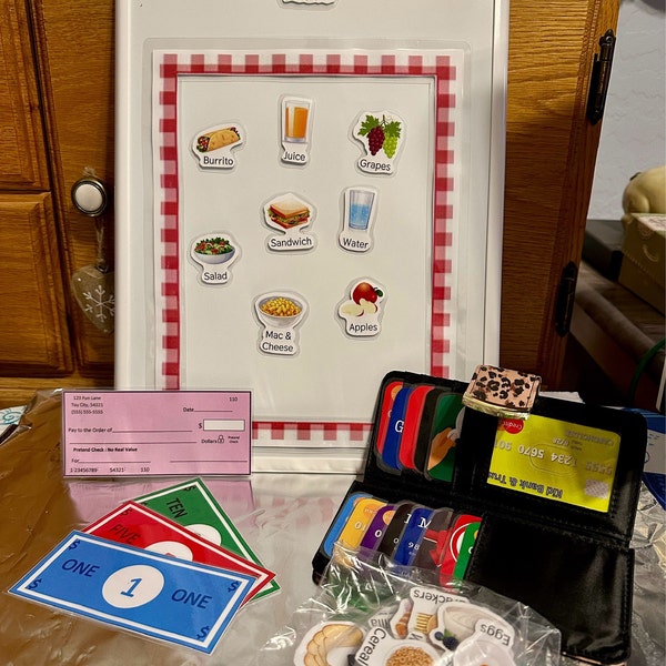 Editable Children's Play Checks~printable Pretend Play Checks~toy ...