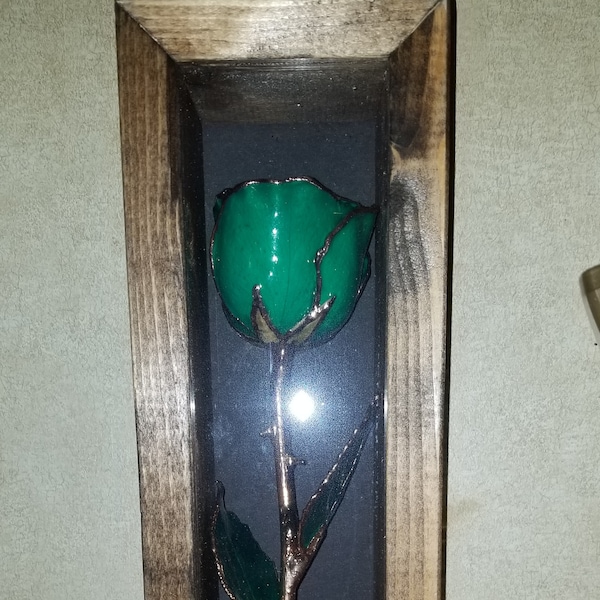 Flower Bouquet Shadow Box, Rose Shadow Box, Dried Flower Shadow Box ...