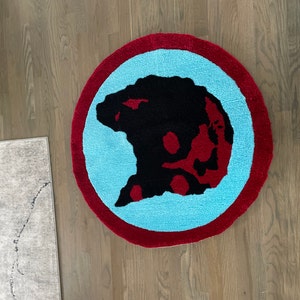 Frog Tufted Rug, Handmade Tufted Rug, Handmade Nursery Frog Rug, Home ...