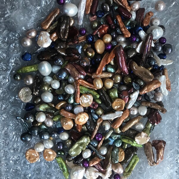Assorted Freshwater Pearls, Mix Pearls With Different Sizes, Colors and ...