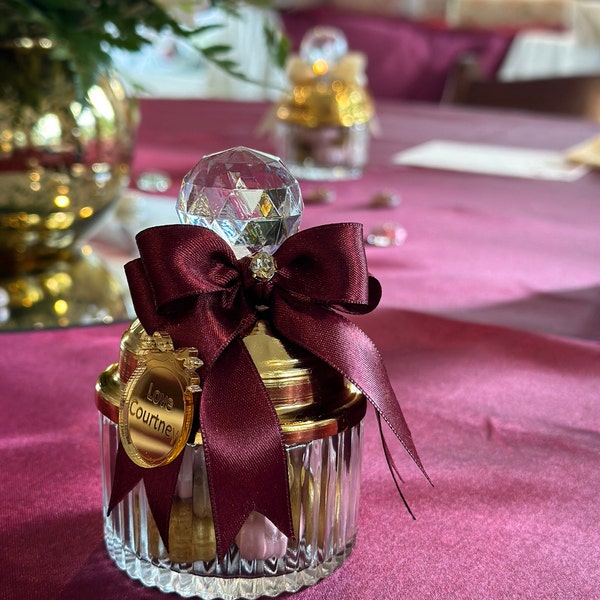 Personalized Candy Dish Glass, Wedding Favor, Party Favor, Thank You ...