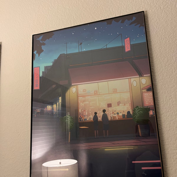 Lofi Anime Poster Subtle Anime Merch Best Aesthetic Dorm Room ...