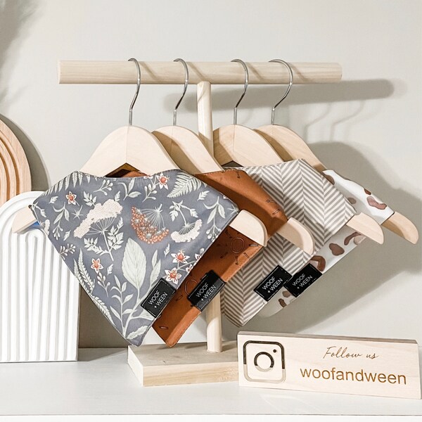 Social Media Sign | Small Shop Wooden Sign | Minimalist Business ...