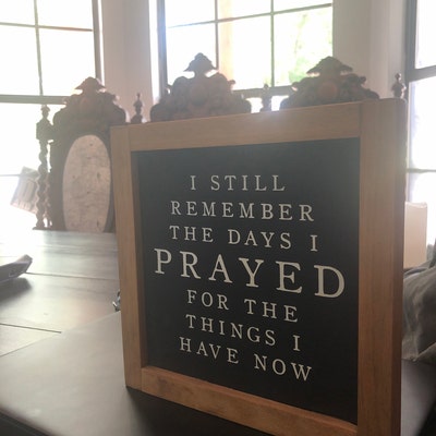 Small Prayer Sign, Christian Sign, Faith Sign, Farmhouse Sign, Pray ...