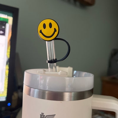 Smiley Face Happy Face Straw Topper - Etsy