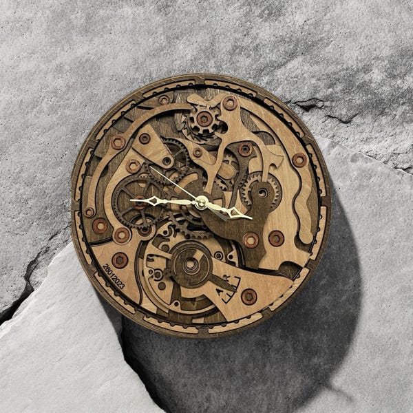 Watch Movement | Laser Cut File for Creating Multilayered 3D Mechanical ...