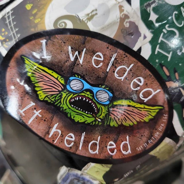 Gremlin Welding Sticker - Etsy