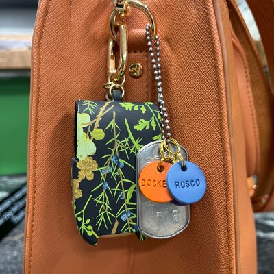 Cat Tag, Leather Tag, Silent ID Tag, Personalized Cat Tag, Small Dog ...