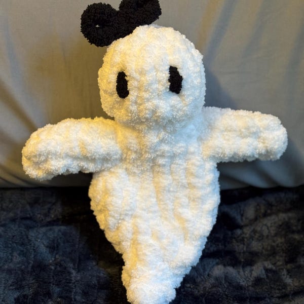 ITTY BITTY Baby Boo Ghost / Full Video Tutorial / Finger Knit Ghost ...
