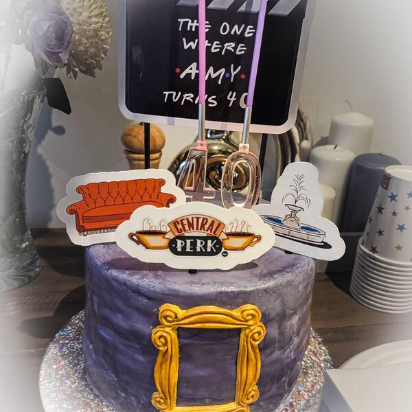 Friends Movie Clapper Board Birthday Cake Topper Personalised Set - Etsy UK