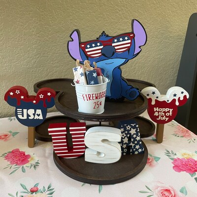 Disney Inspired Mickey Mouse Tiered Tray Decor Disney Tiered - Etsy