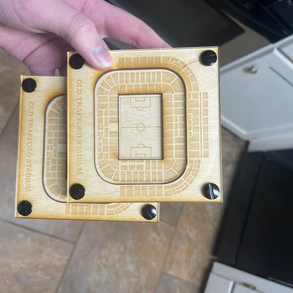 Cincinnati Reds Fan Gift set of 2, 3D Wood Coaster, Engraved Coaster ...