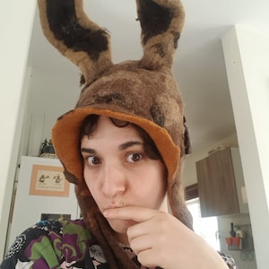 Red Witch Wizard Hat Gnome Hood Felted Pointy Hood - Etsy