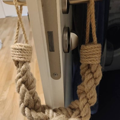 Curtain Tiebacks Chunky Braided. Pigtail of Four Ropes Shabby Chic ...