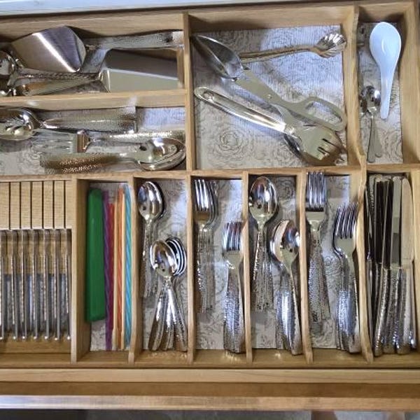 Custom Kitchen Drawer Organizer | Silverware | Baking and More - Made ...