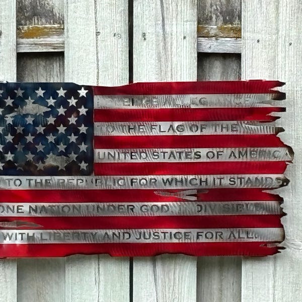 Metal Flag, American Flag, Metal American Flag, American Flag Metal ...