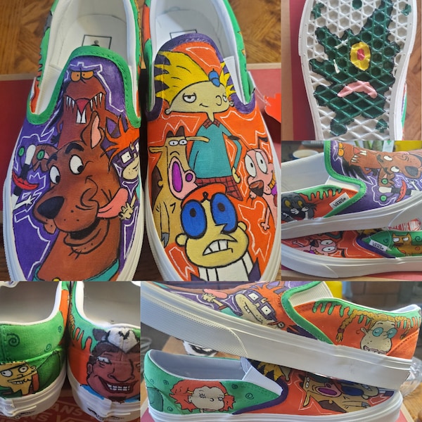 Nickelodeon and Cartoon Network Cartoons Shoes - Etsy