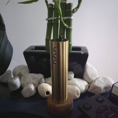 Long Brass LED Light for High Platter Vinyl Record Players Rechargeable ...