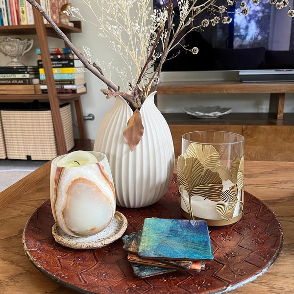 Vintage HORNSEA DANUBE Side Bread Plate Blue White Danish Scandi Style ...