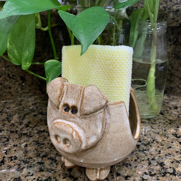 Petunia the Pig, Sponge Holder - Etsy