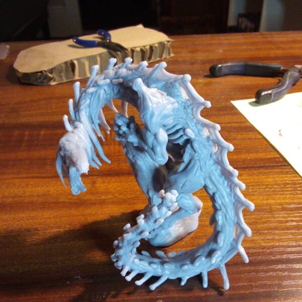 SCP-682 "hard-to-destroy Reptile" Model for Dungeons and Dragons - Etsy