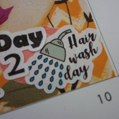 Hair Wash Day Stickers for Planners Journaling Scrapbooking - Etsy