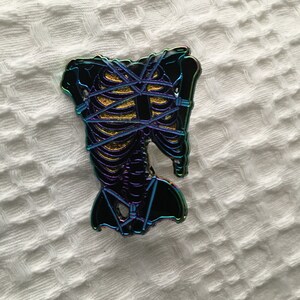 Lewd Shibari Skeleton Gold Enamel Bondage Pins | Etsy