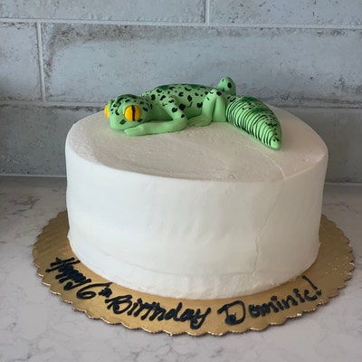 Fondant Gecko Lizard Reptile Cake Topper - Etsy