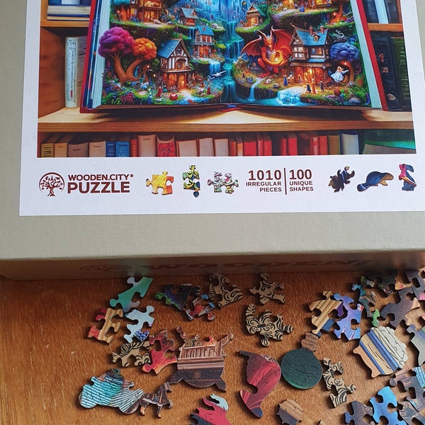 Wooden Puzzle Enchanted Tales - 1000 Piece Wooden Puzzle - Unique ...