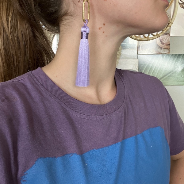 Princess Kate Inspired Brass Fern Leaf and Watermelon Tourmaline Dangle ...