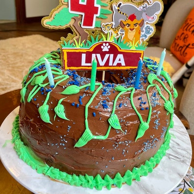 Lion Guard Cake Topper & Cup Cake Topper 3D Personalized Lion Guard ...
