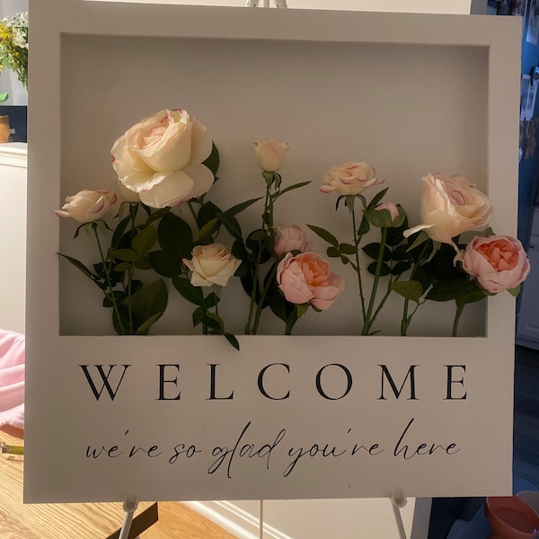 DECAL ONLY Flower Box Welcome Sign Decal - Etsy