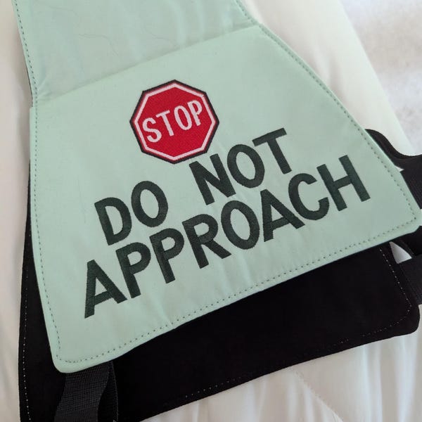 Vest (select Your Size), STOP Do Not Approach, Light Weight Sd Style ...