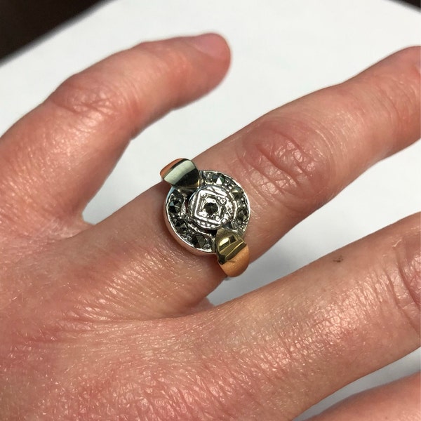 Century-old Vintage Ring, Gold Ring, Sterling Silver Ring Antique Ring ...