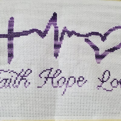 Faith Hope and Love Cross Stitch Pattern Bible Cross Stitch Pattern ...