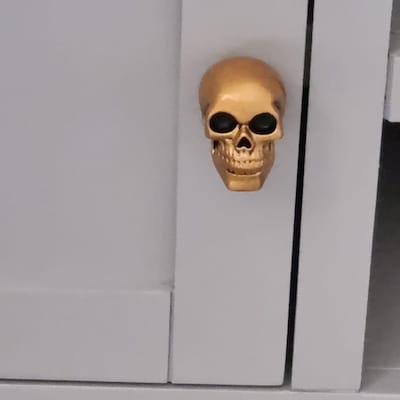 Black Skull Knob, Skull Drawer Pull, Door Knob, Cupboard Door Knob ...
