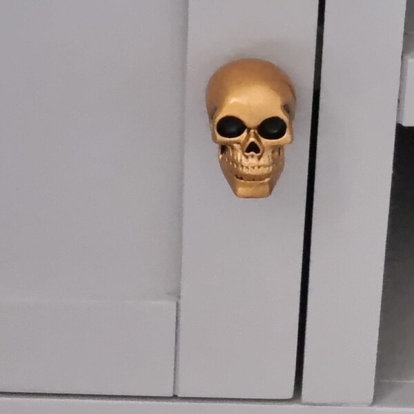 Bronze Skull Drawer Handles, Skull Door Knobs, Resin Kitchen Door Knobs ...