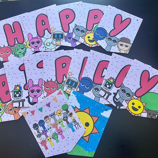 Incredibox Sprunki Birthday Invitation Template, Digital Editable Kids ...