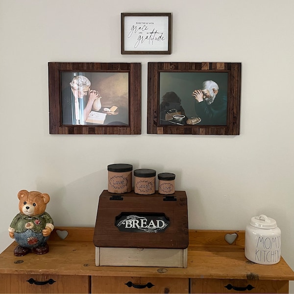 Canvas or Print - Gratitude by Jack Garren (old Woman Saying Grace) - Etsy