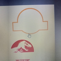 Jurassic Park~jurassic World Blank Logo SVG PNG Cut File~instant ...