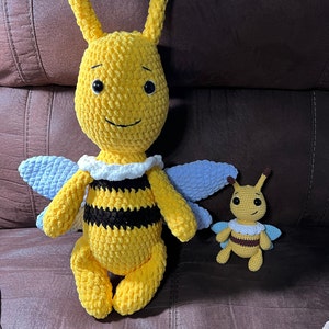 CROCHET PATTERNS SET: Amigurumi Bumblebee Toy Rattle Bee, Crochet ...