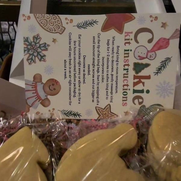 Editable Christmas Cookie Instructions Card Template, Editable Cookie ...