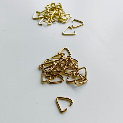20x Gold Pendant Connector Strong Triangle Pinch Clip Bails - Etsy