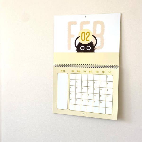 Japanese Anime (2025) Wall Calendar | Room Decor, Cute Minimalist ...