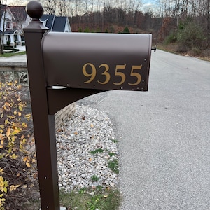 Mailbox Numbers - Custom Vinyl Decals Made to Match Your HOA Color ...