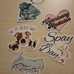 Surgeon Sticker 5-packfunny Doctor Sticker Packsurgeon - Etsy