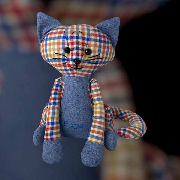 Cat Softie PDF Sewing Pattern, Scrappy Paws Stuffed Animal Pattern ...