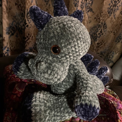 Dino Crochet Pattern, Dinosaur Amigurumi Pattern, Plush Bulky Yarn ...
