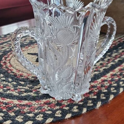 Beautiful Vintage EAPG Paneled Thistle Flared Wavy Serving Bowl 1. the ...